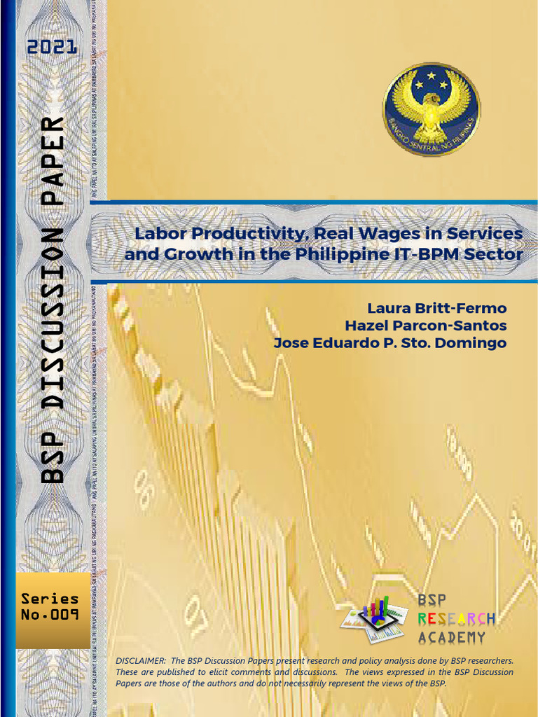 BSP Labor Productivity Real Wages in Services IT BPM Sector | PDF ...