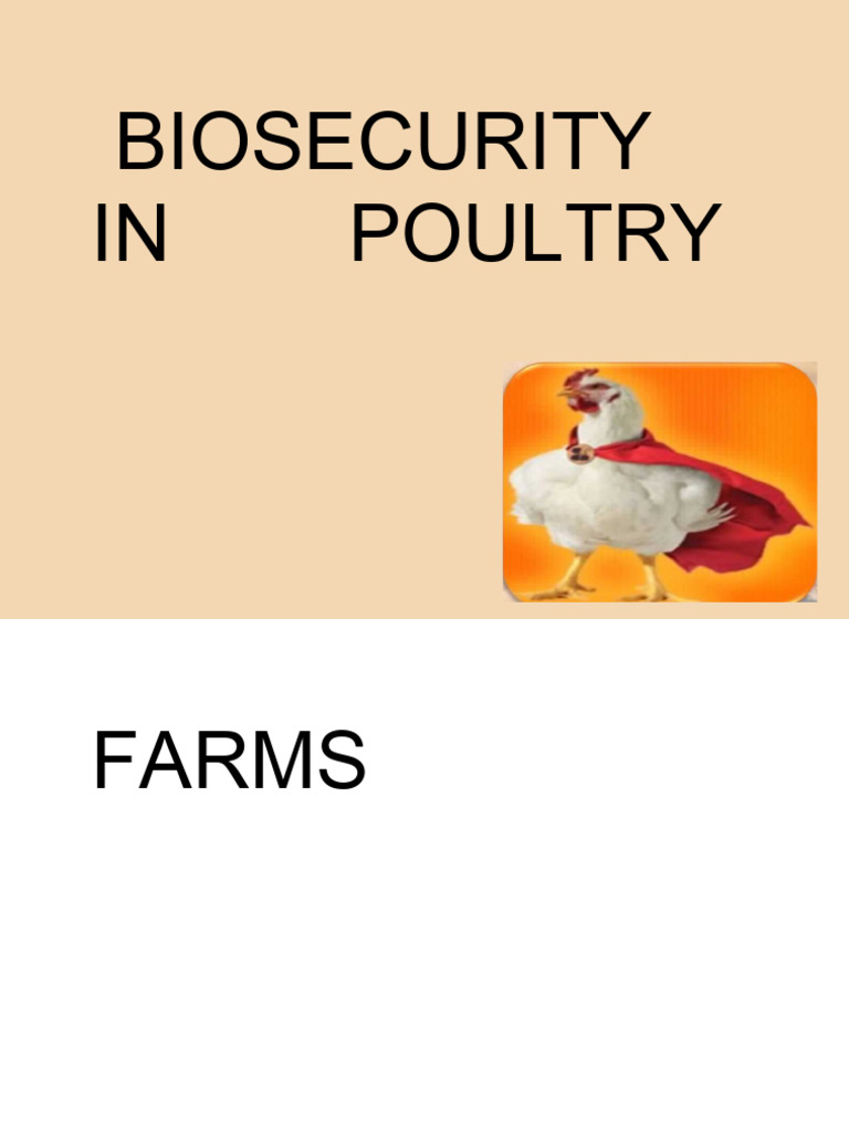 Biosecurity Measures for Poultry Farms | PDF | Disinfectant