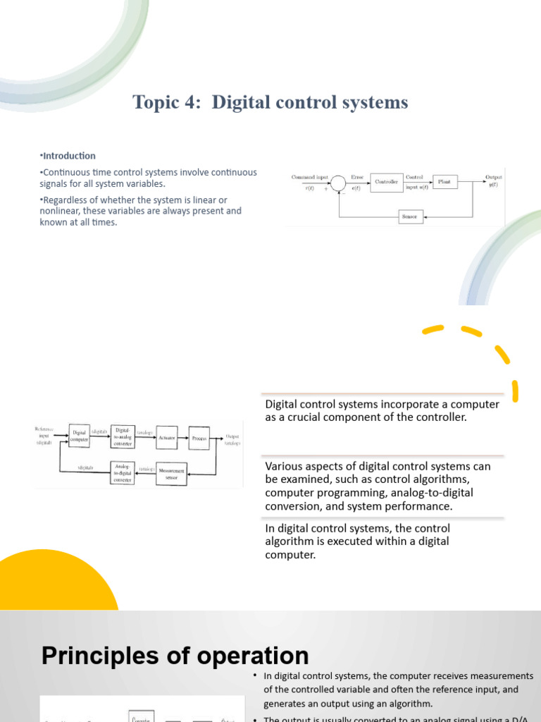 Topic 4digital Control Systems | PDF | Analog To Digital Converter | Sampling (Signal Processing)