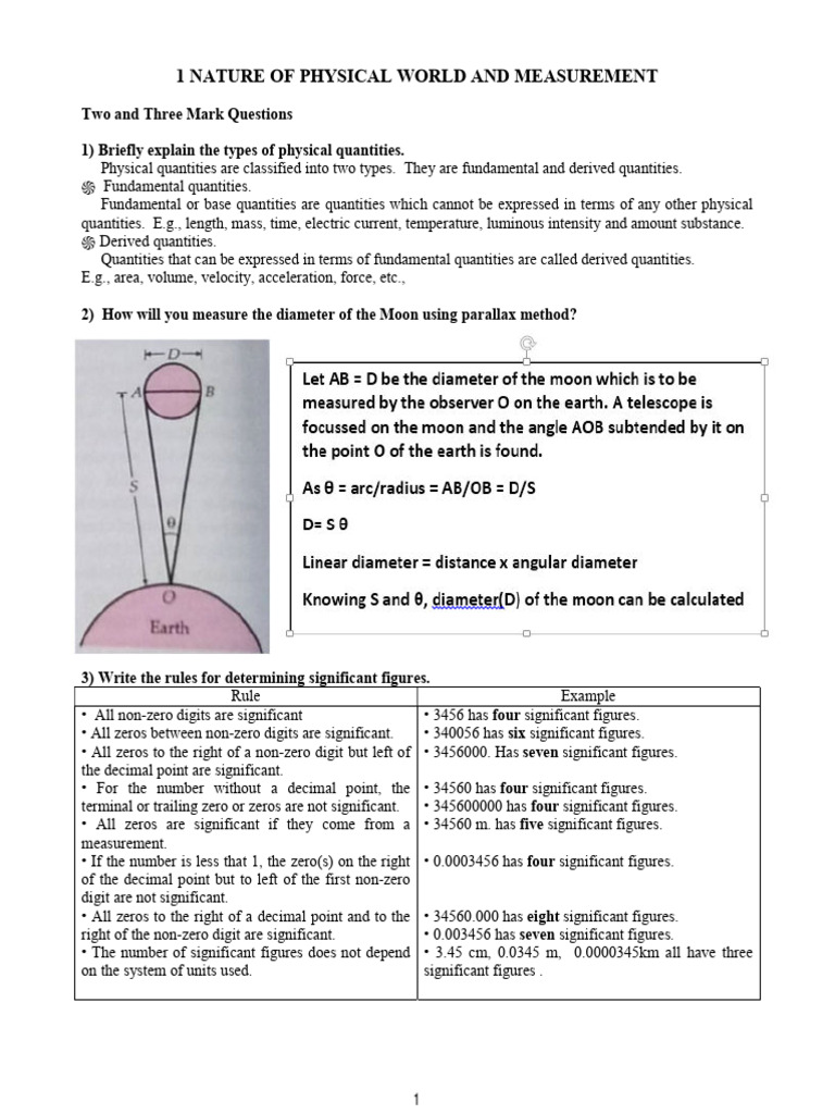 STD Xi Physics Complete Notes | PDF | Acceleration | Euclidean Vector STD Xi Physics Complete Notes | PDF | Acceleration | Euclidean Vector