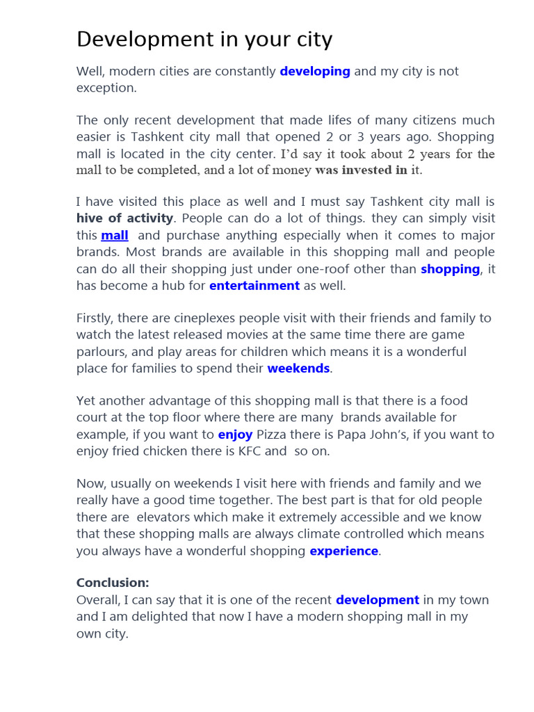 Development in Your City Part 2 | PDF | Business | Social Science