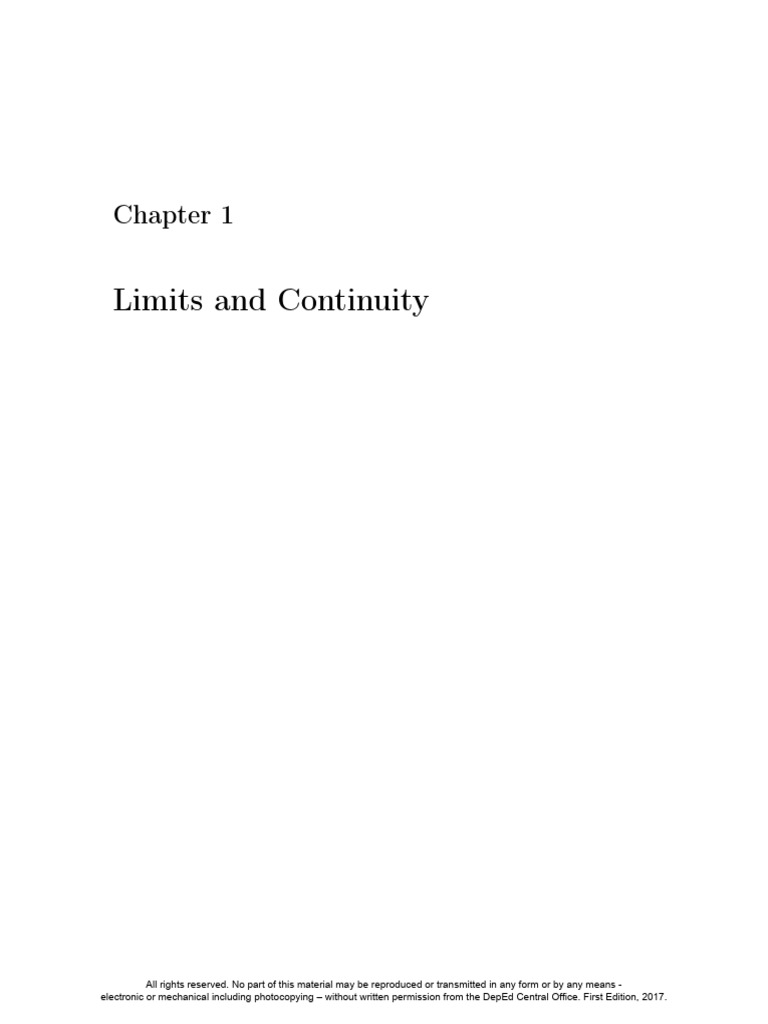 Lesson 1 | PDF | Function (Mathematics) | Limit (Mathematics)