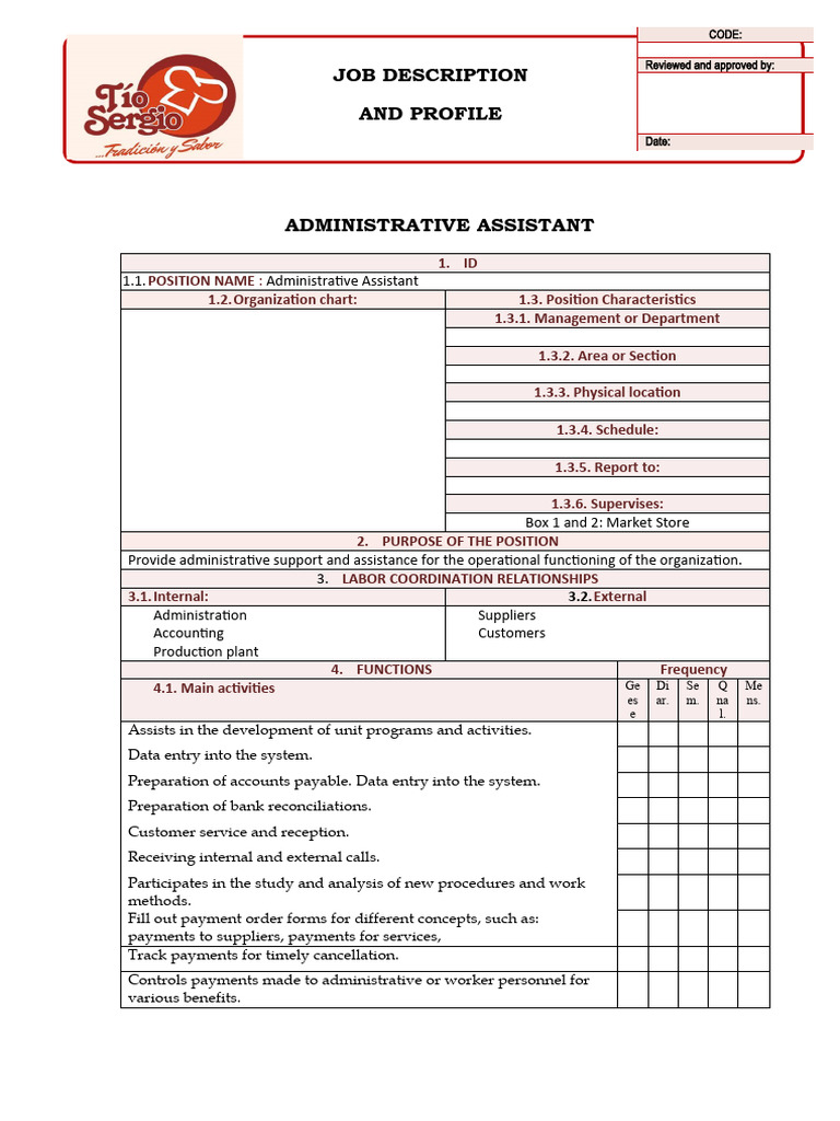 Administrative Assistant Profile | PDF | Verification And Validation ...