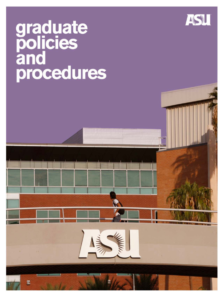 Asu Graduate Policies and Procedures - 032019 | PDF | Postgraduate Education | Thesis