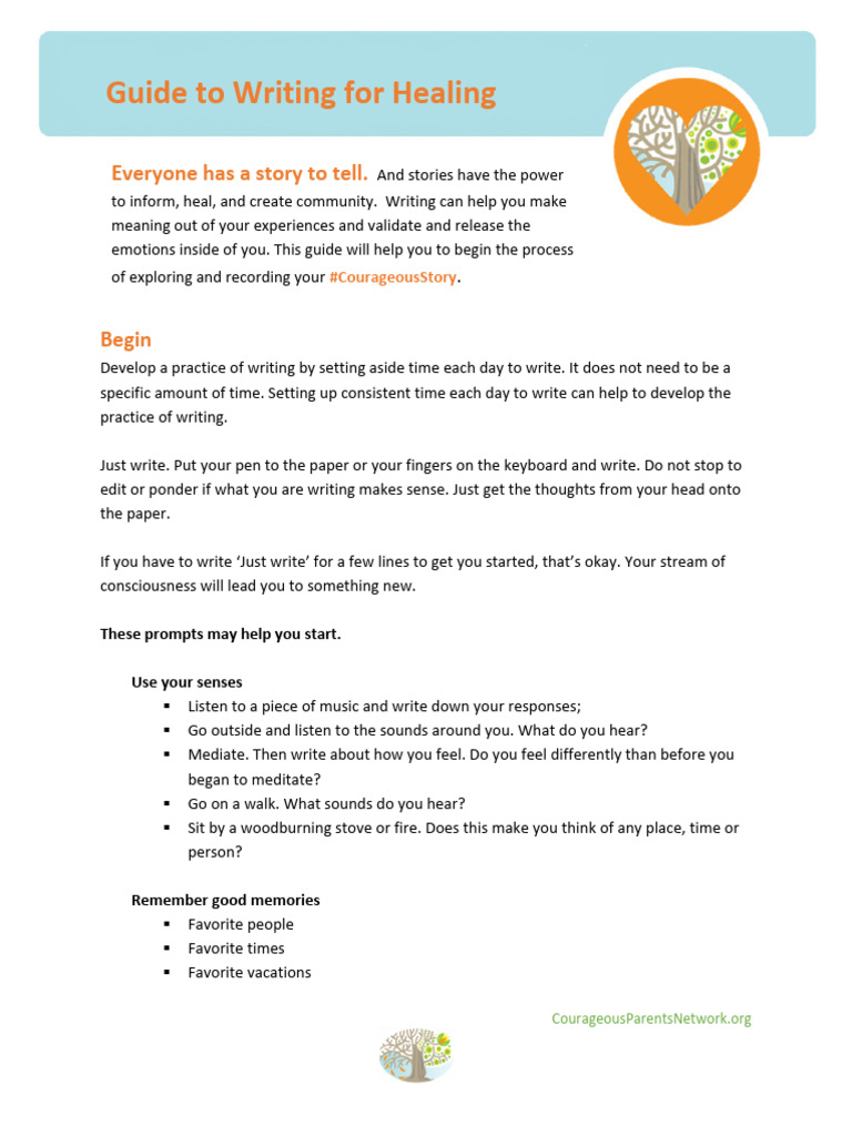 Writing for Healing: A Guide | PDF | Cognition | Psychological Concepts