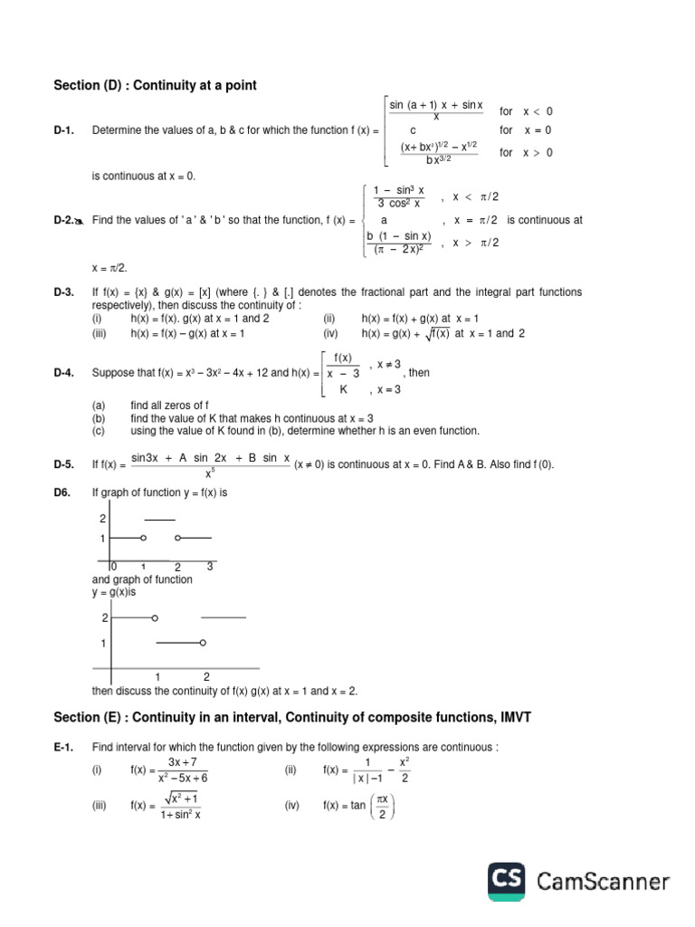 Continuity and Differentiability CPP | PDF | Continuous Function | Function (Mathematics)