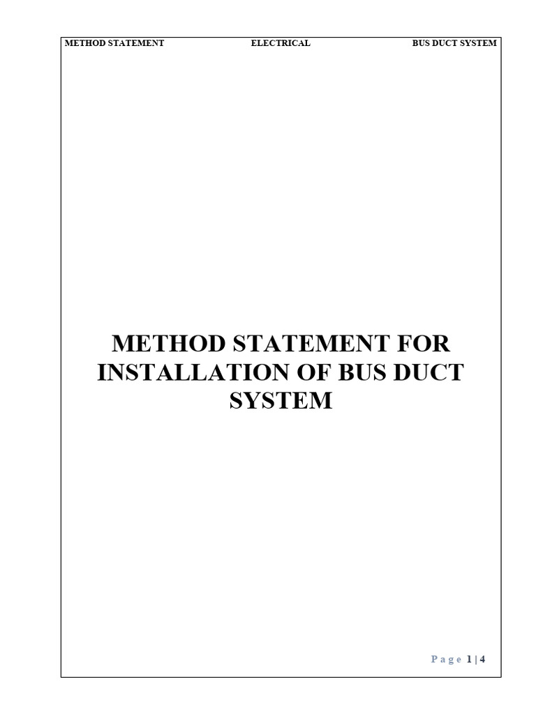 T&C Bus Duct System | PDF | Duct (Flow) | Electrical Resistance And ...