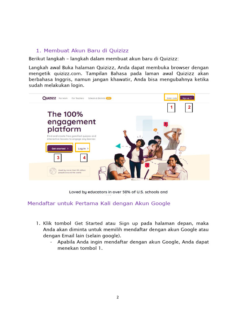 Panduan Quizizz Shinta | PDF