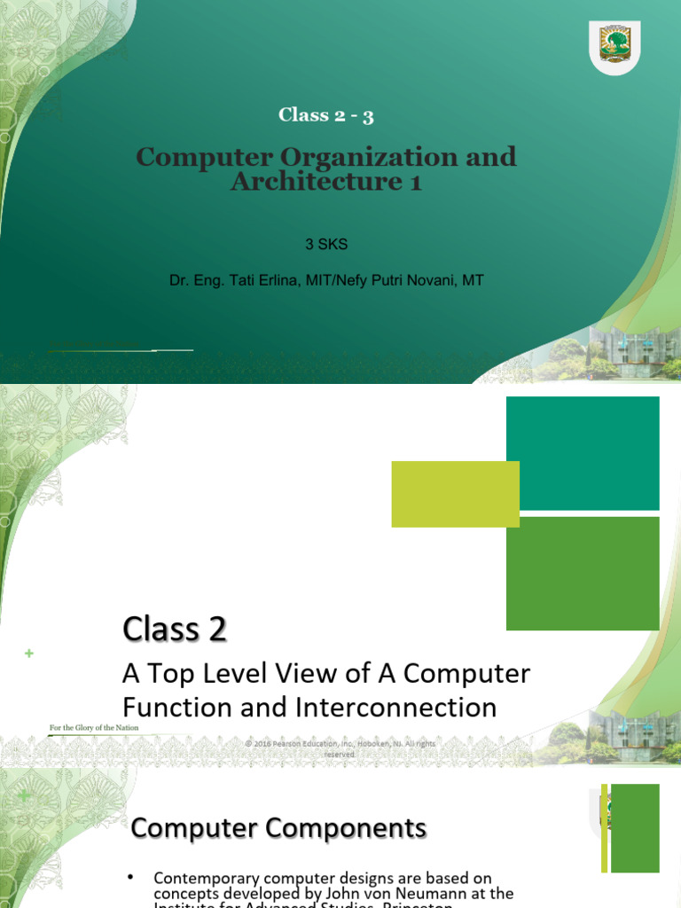 Class 2 - 3 - A Top Level View of Computer Functions Adn Interconnection | PDF | Central ...