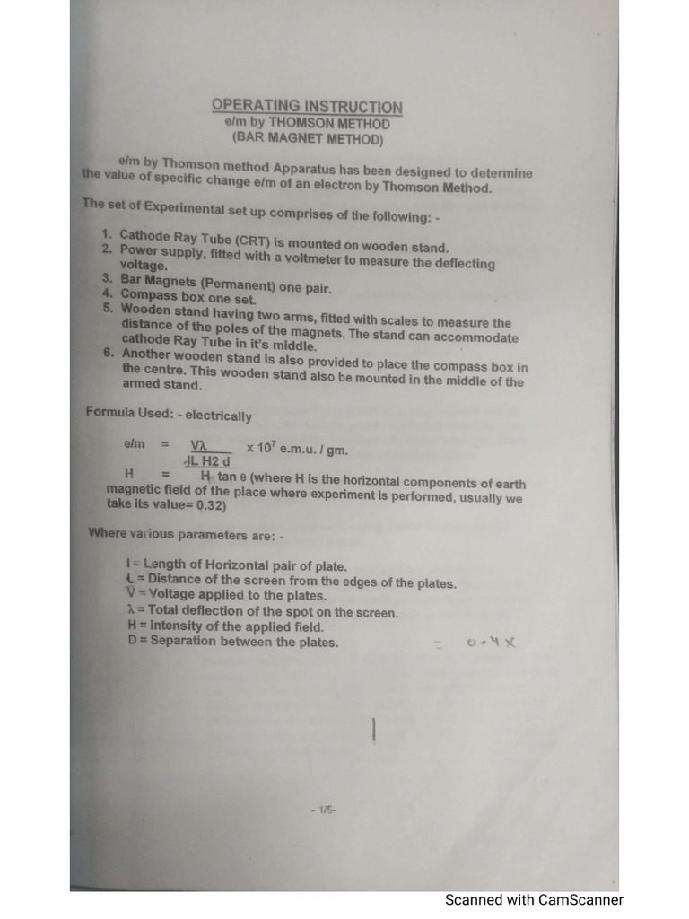 Em by Thompson Method | PDF