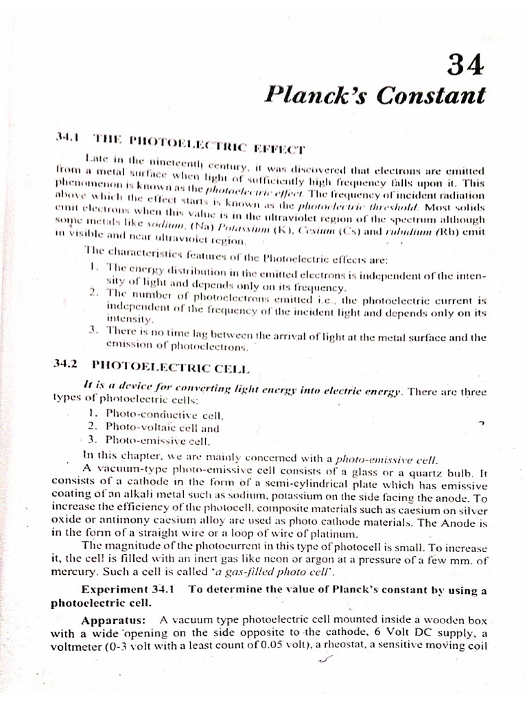 Plancks Constant Experiment | PDF