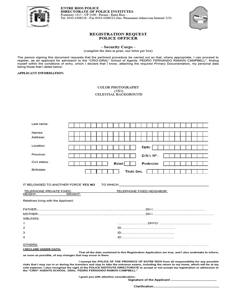 Agent Entry Form and Conditions | PDF | Identity Document