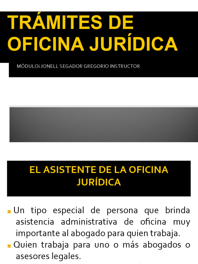 Trámites Del Despacho Jurídico | PDF | Abogado | Justicia