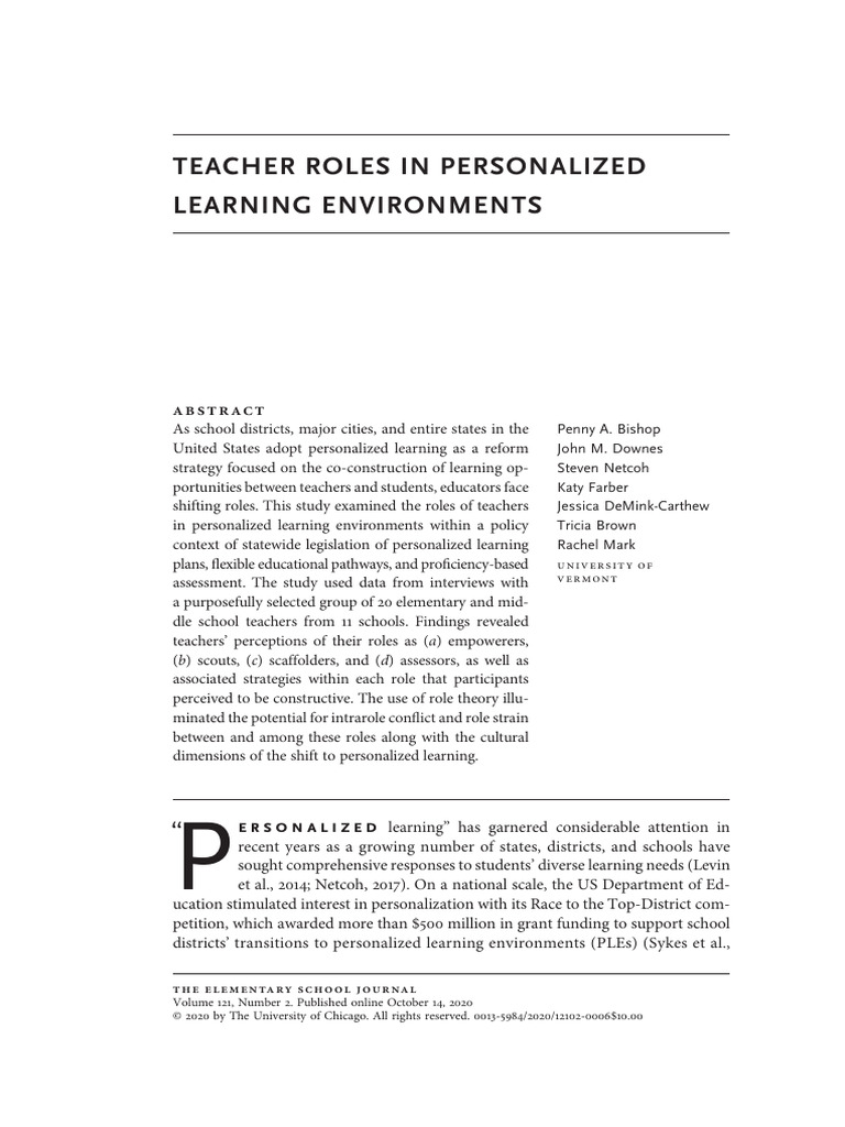 Bishop 2020 | PDF | Teachers | Learning