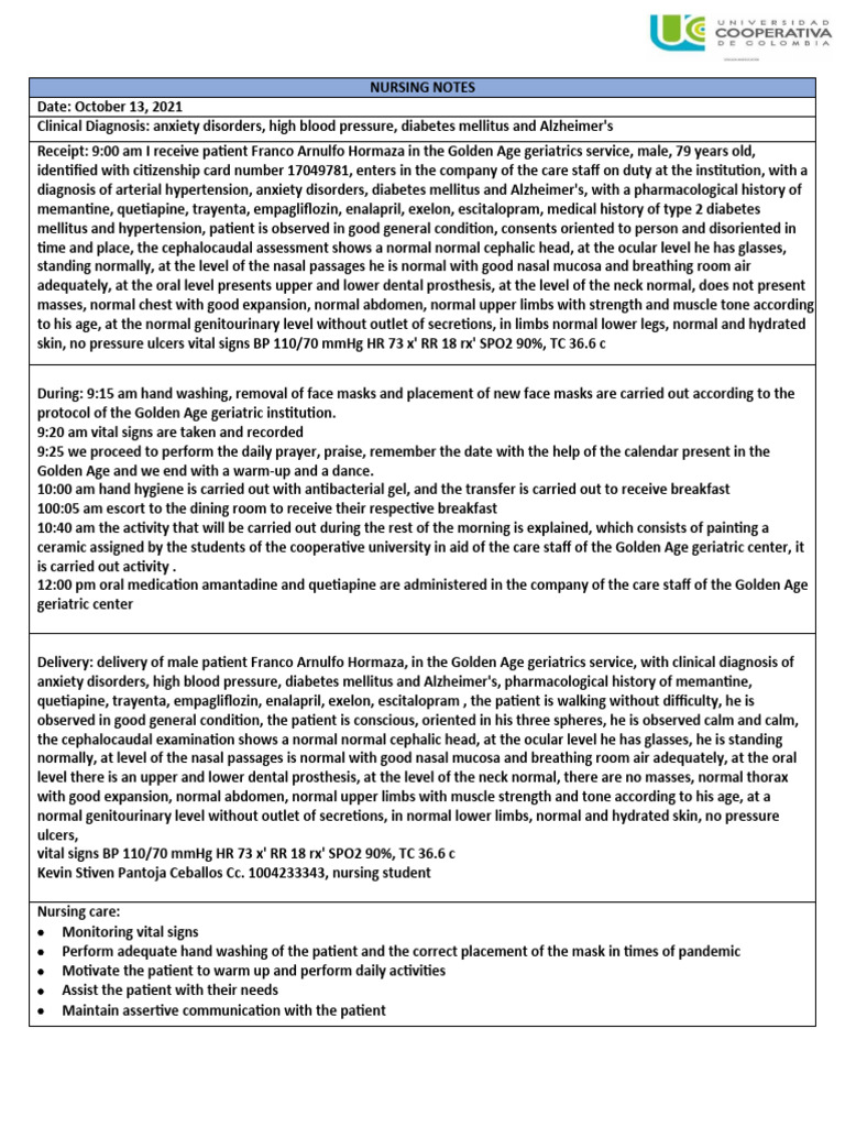 Nursing Notes 1 | PDF | Hypertension | Blood Pressure