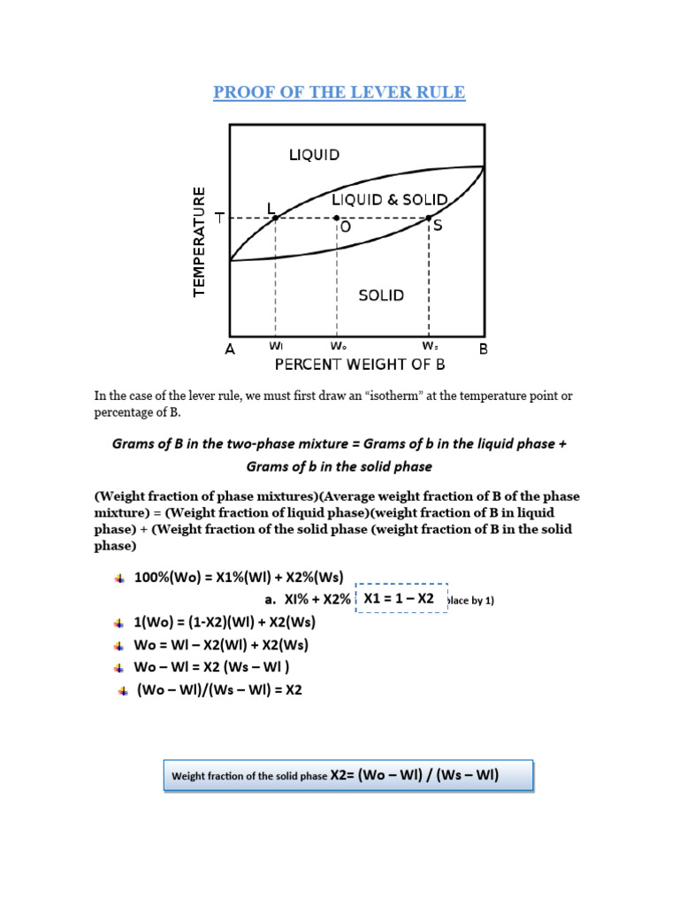 Demonstration of The Lever Rule | PDF | Phase (Matter) | Thermodynamics