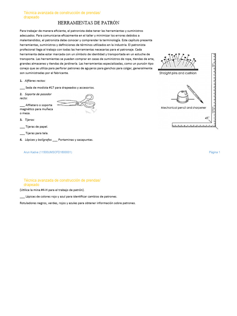 Técnicas de Creación de Patrones | PDF