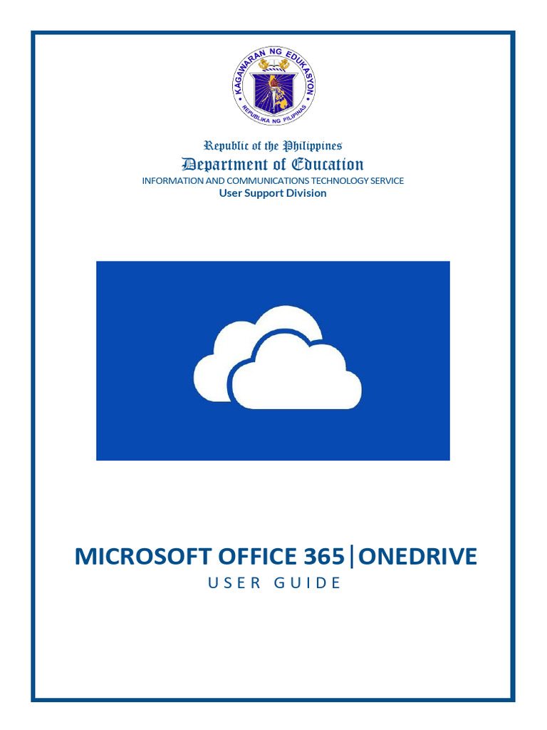 User Guide For Microsoft OneDrive | PDF | Computer File | Icon (Computing)