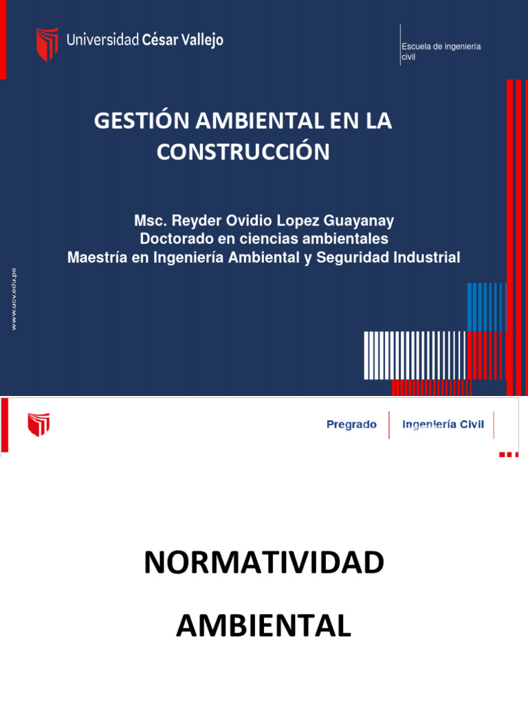 Sesion 02 Normatividad Ambiental-2024-01 | PDF | Evaluación de impacto ambiental
