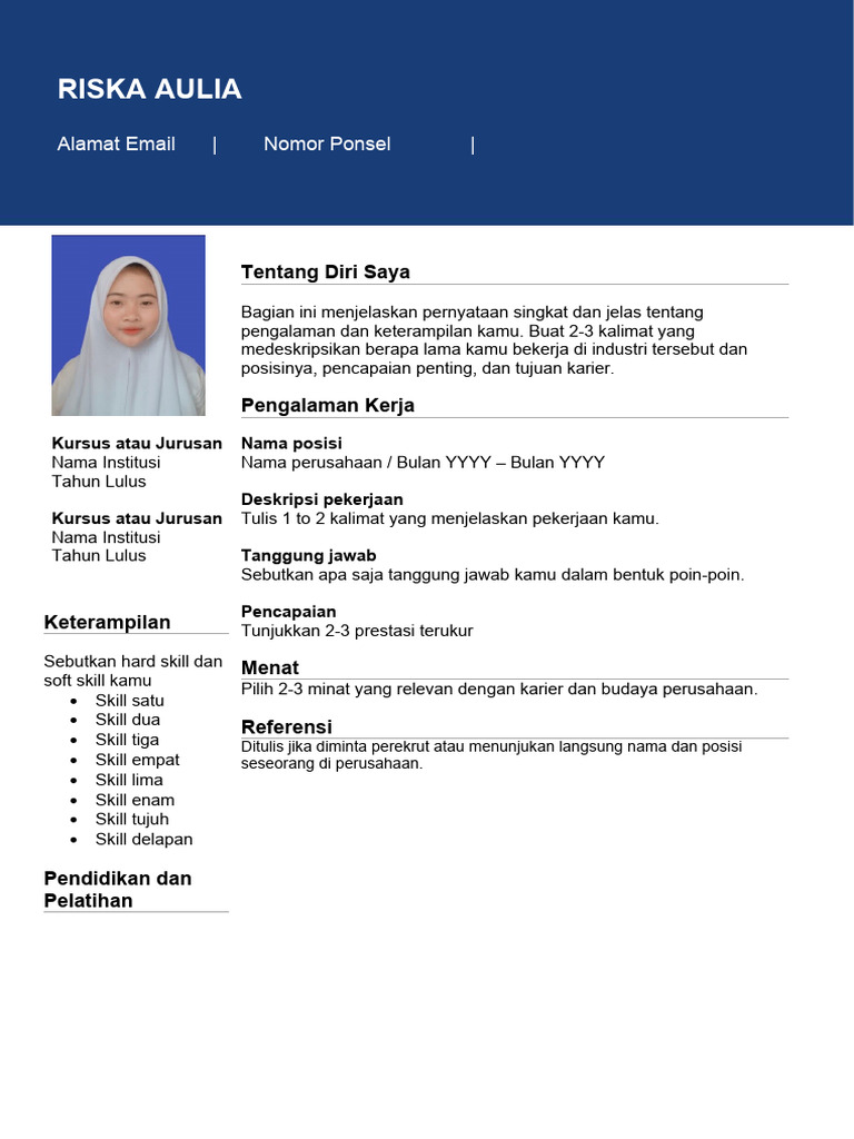 Template CV Profesional | PDF