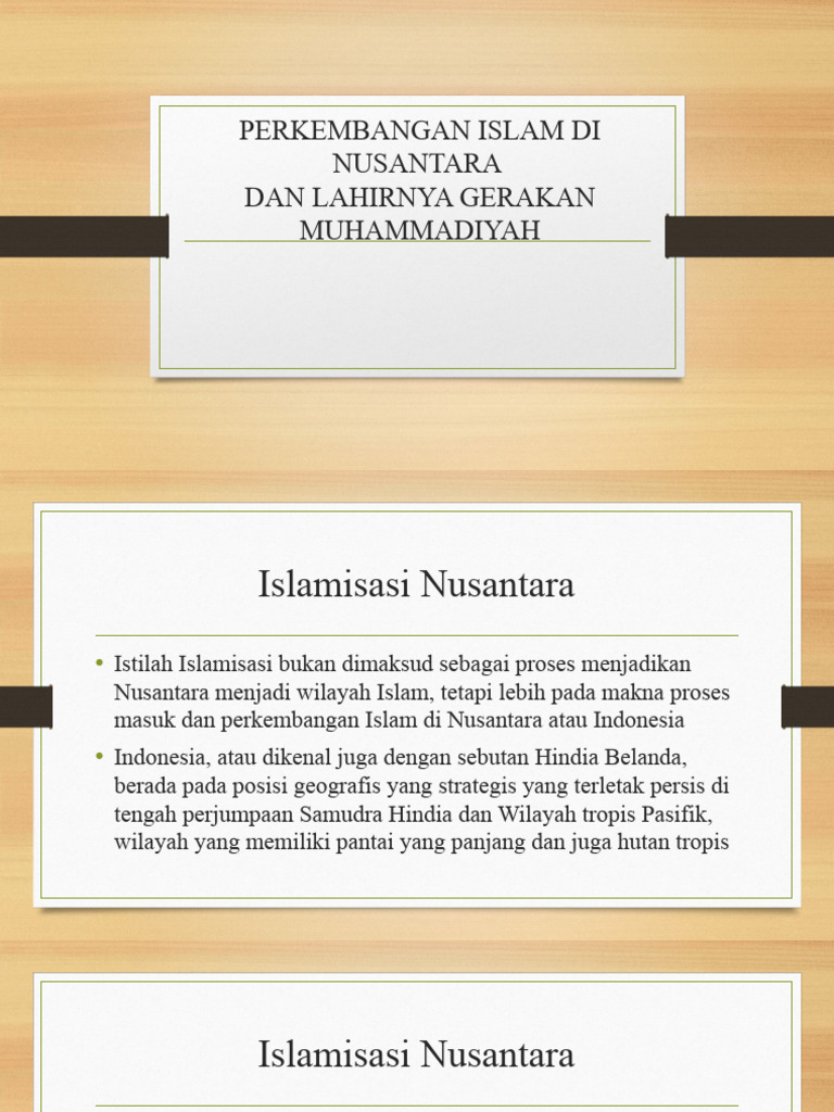 Perkembangan Islam Di Nusantara | PDF | Agama & Spiritualitas