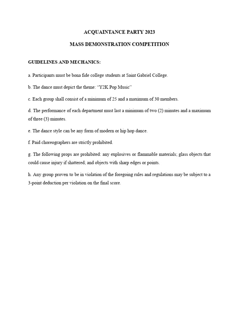 Mass Demo 2023 | PDF