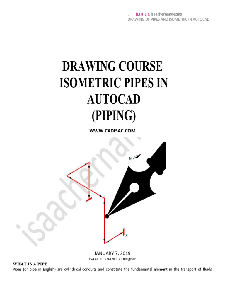 Isometric Drawing of Pipes in AutoCAD Piping | PDF | Pipe (Fluid ...