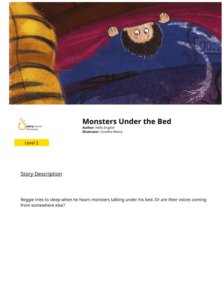Monsters Under the Bed: A Book Report | PDF | Wellness | General Fiction