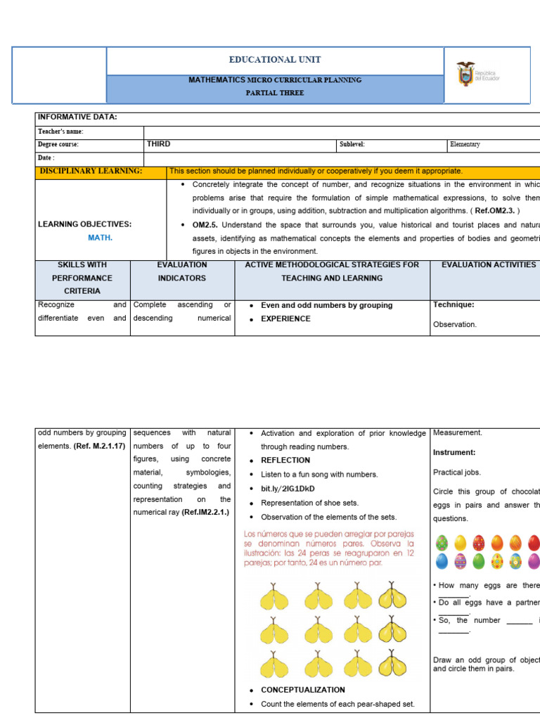 3rd - Micro P3 - Mathematics | PDF | Shape | Line (Geometry)
