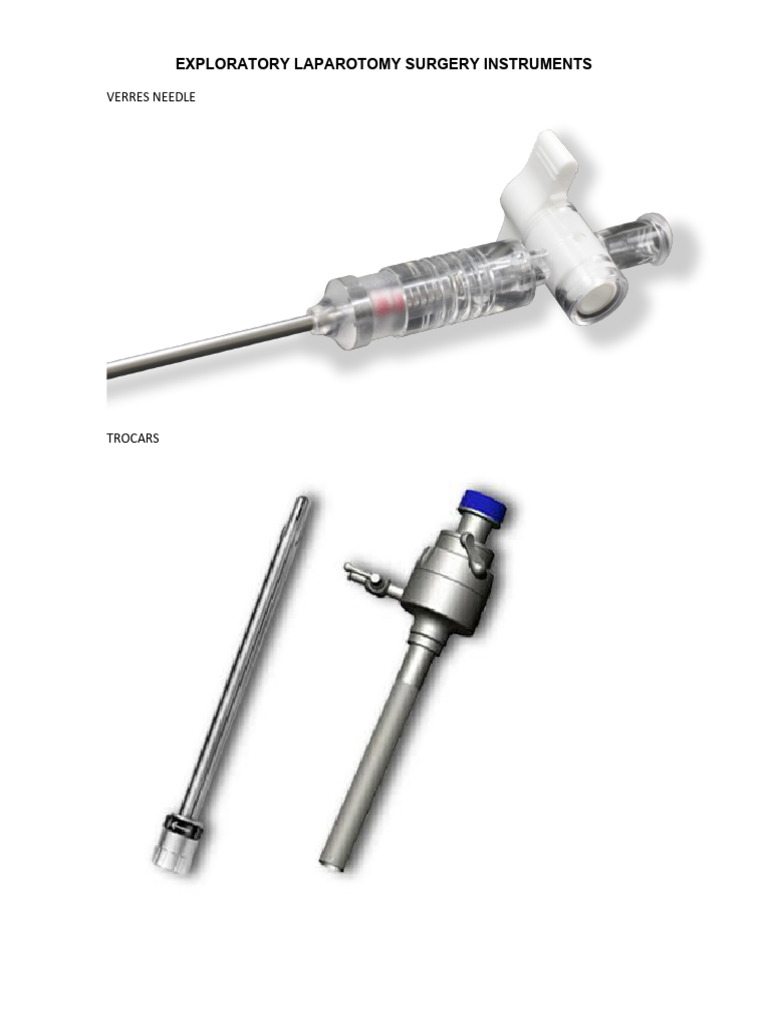 Exploratory Laparotomy Surgery Instruments | PDF | Surgical Suture ...