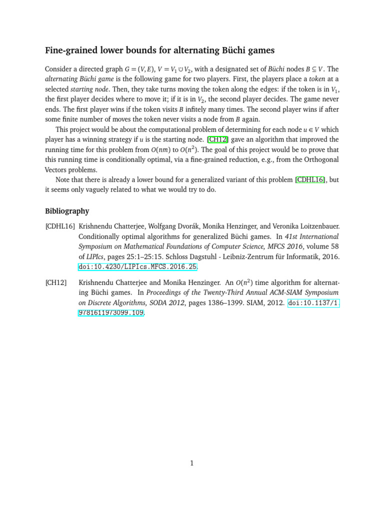 Internship Proposals | PDF | Algorithms | Theoretical Computer Science