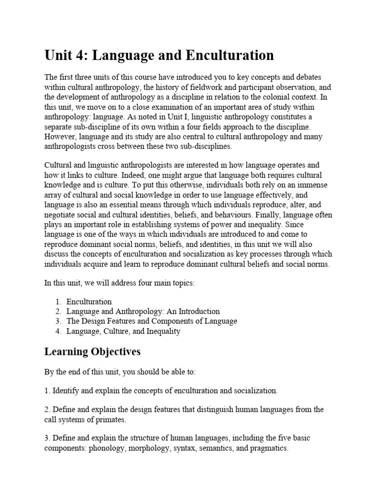 Unit 4 | PDF | Semantics | Linguistics