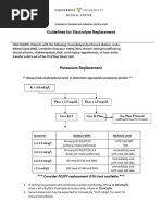 Calcium Replacement Guidelines | PDF | Magnesium | Intravenous Therapy