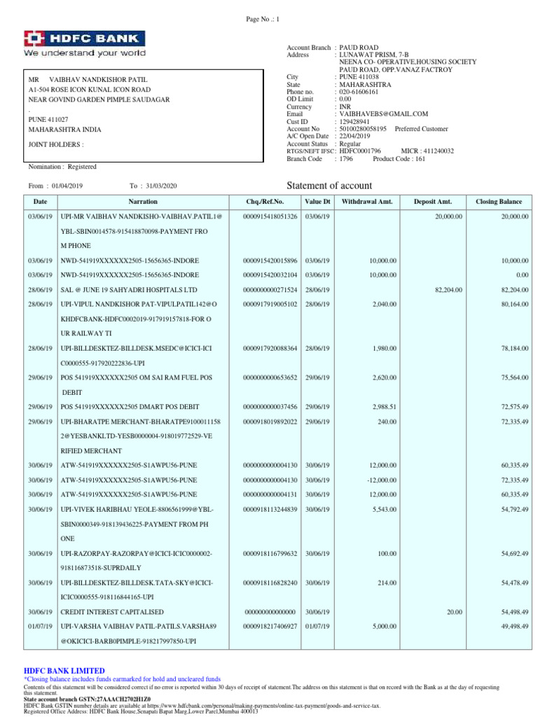 Vaibhav Bank ST.2019-20 | PDF | Debit Card | Point Of Sale