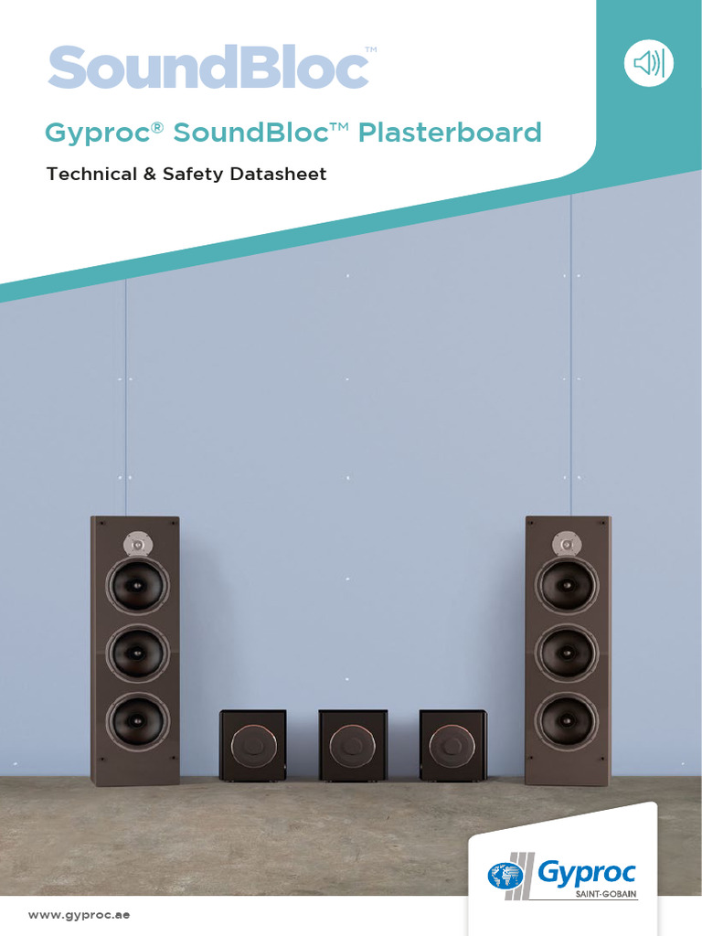 Gyproc Soundbloc Board Datasheet | PDF | Drywall | Materials