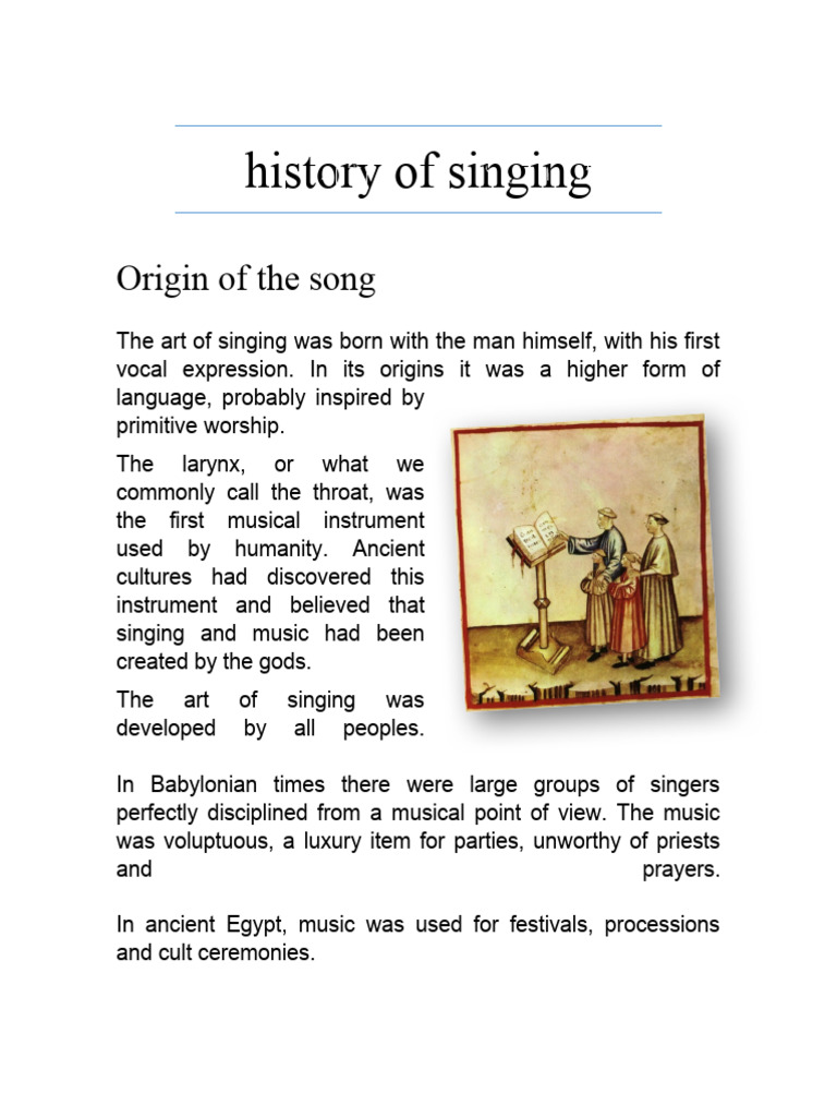 Singing History | Download Free PDF | Singing | Human Voice