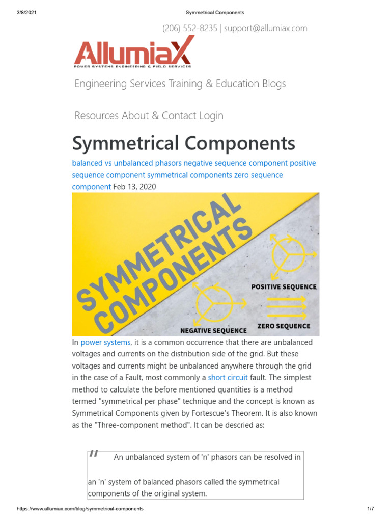 Symmetrical Components | PDF | Physical Quantities | Electric Power