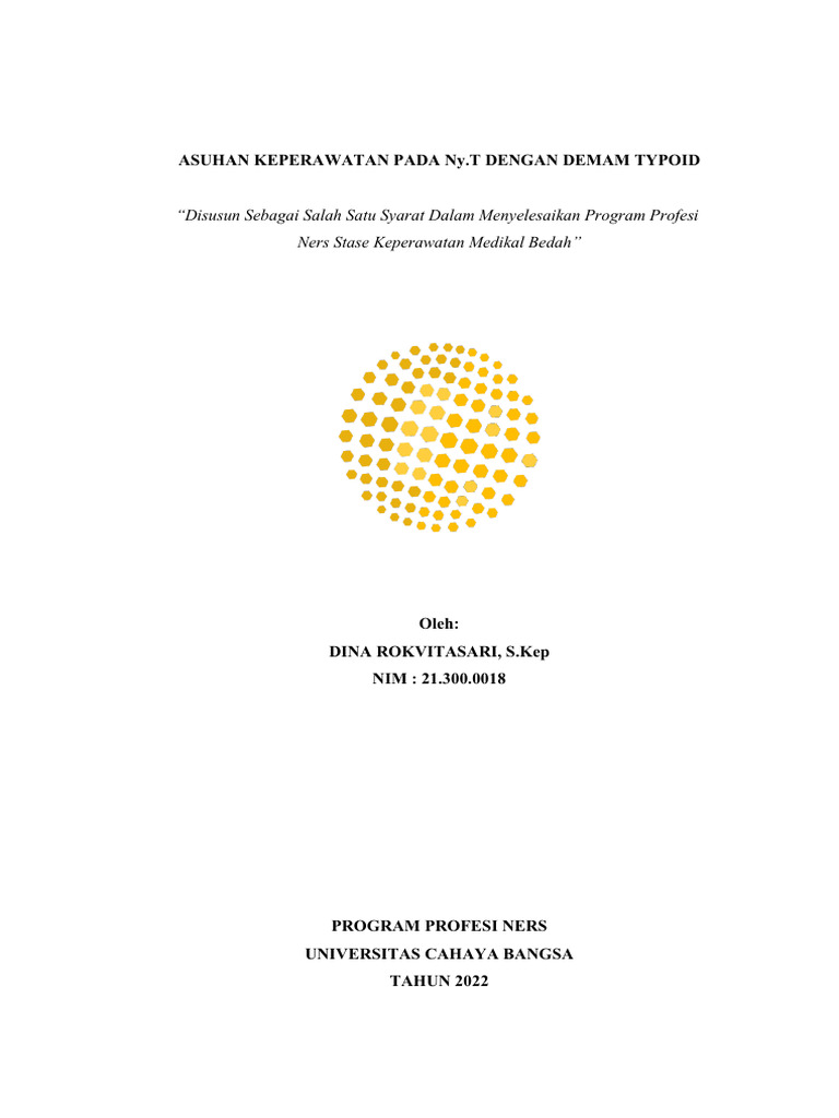 Asuhan Keperawatan Demam Typhoid Ny.T | PDF