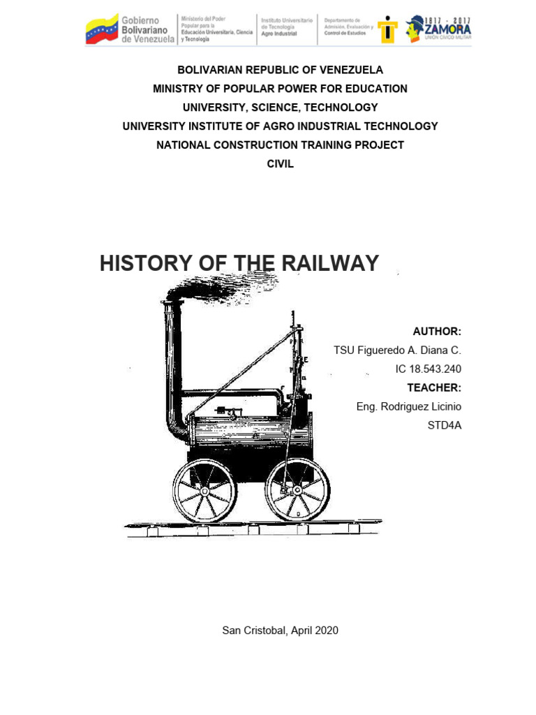 History of The Railway in Venezuela | PDF | Train | Transport