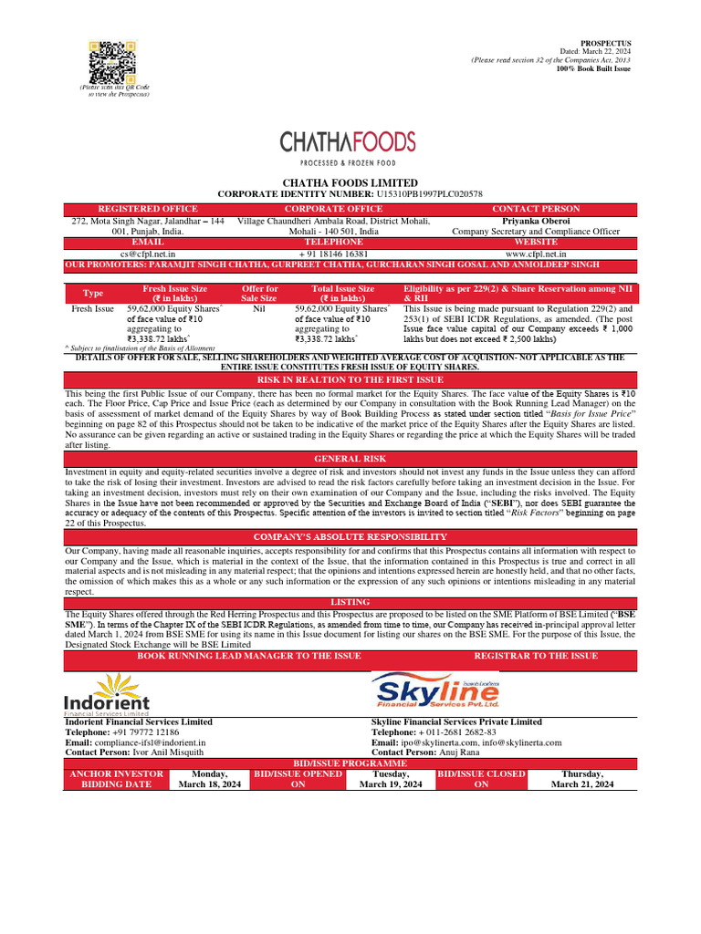 Prospectus | PDF | Stocks | Investing