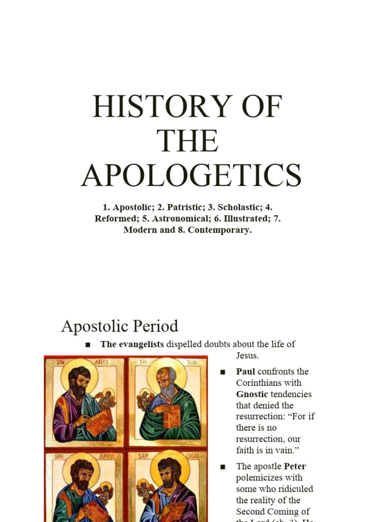 History of Apologetics | PDF | God The Father | Jesus
