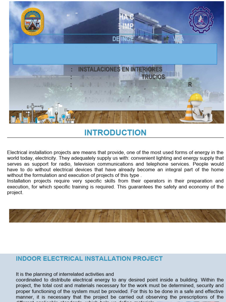 Electrical Installation Project Slides | PDF | Electrical Wiring ...