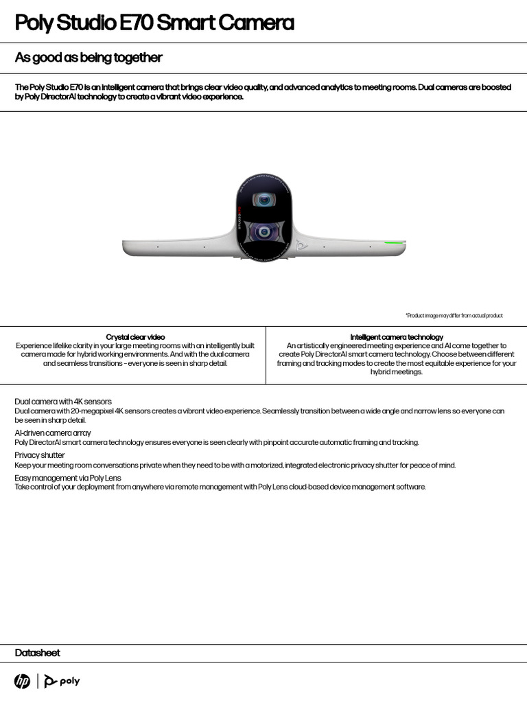 Poly E70 | PDF | Camera | Usb
