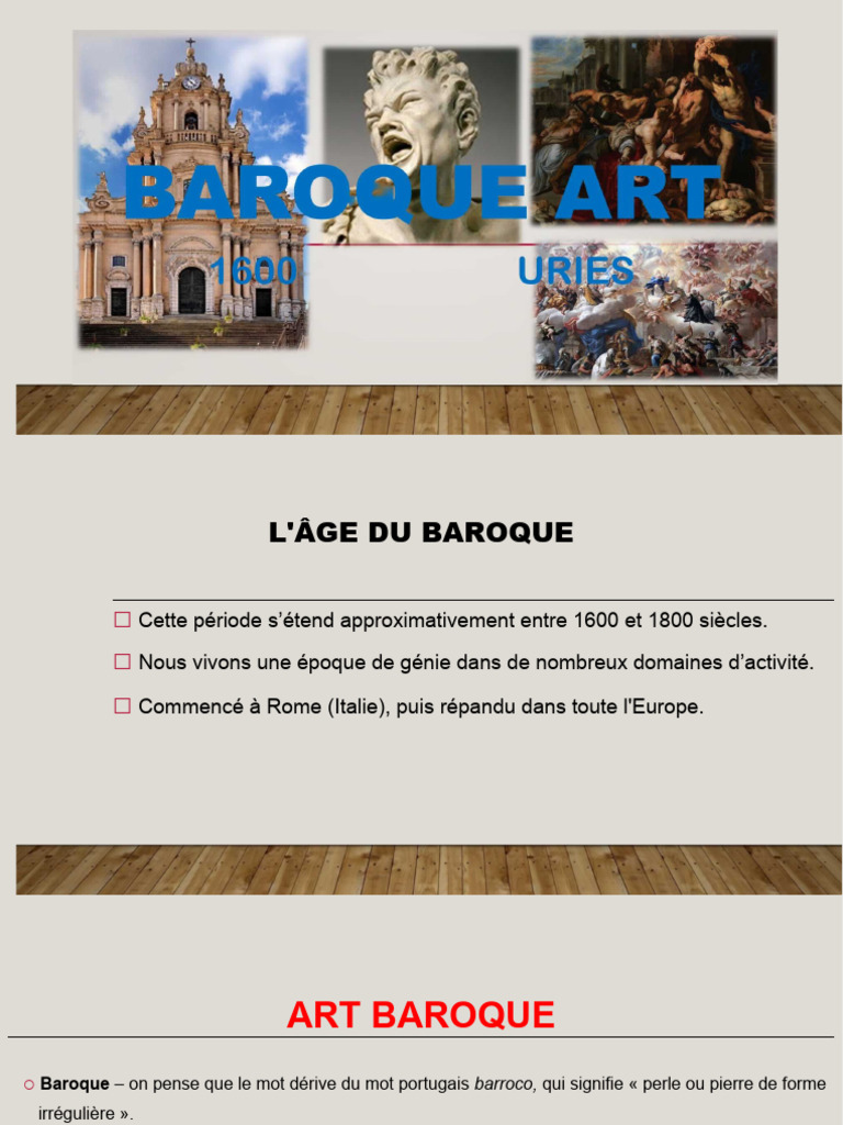 Caractéristiques de l'art baroque (1600-1800) | PDF | Baroque | Peintures