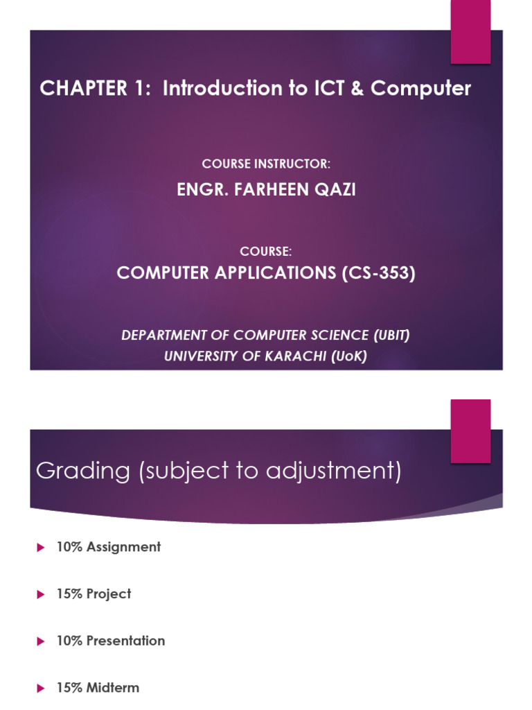 Chapter#01-Introduction To ICT & Computer | PDF | Process (Computing ... Chapter#01-Introduction To ICT & Computer | PDF | Process (Computing ...