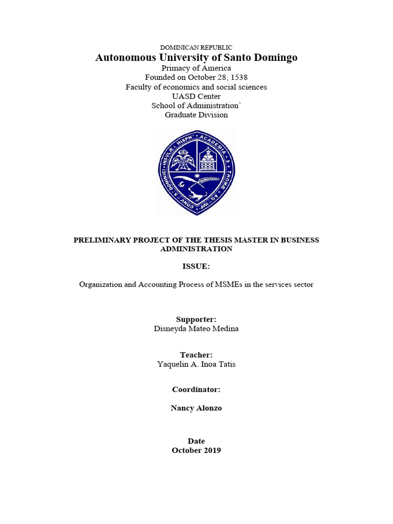 Master Thesis in Business Administration | PDF | Small And Medium Sized ...