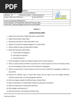 Lasers & Optical Fibers Model Question Paper+ Problems | PDF | Laser | Optical Fiber