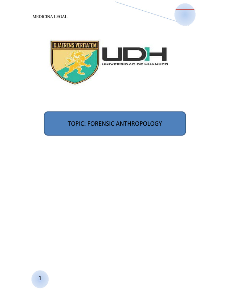 Forensic Anthropology Monograph | PDF | Anthropology | Forensic Science