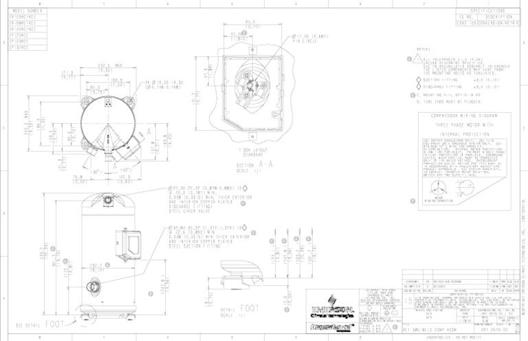 Drawing Copeland Scroll ZR108-144 | PDF