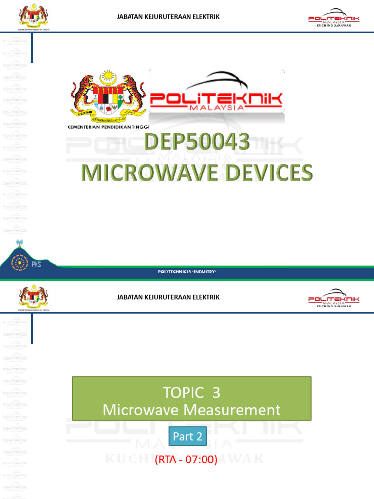 Chapter 3 Part 2 | PDF | Microwave | Detector (Radio)